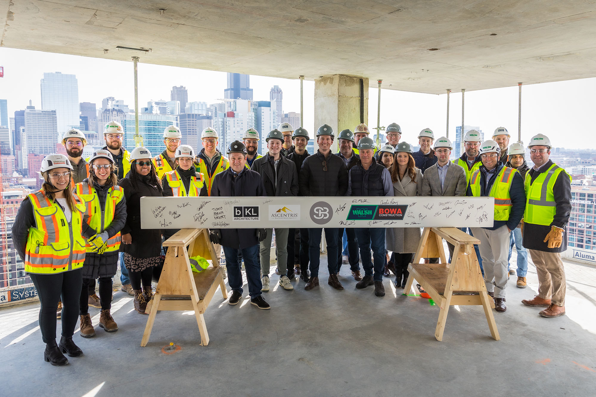 Construction Tops Out at 160 N Morgan, Sterling Bay’s First Residential Building in Fulton ...